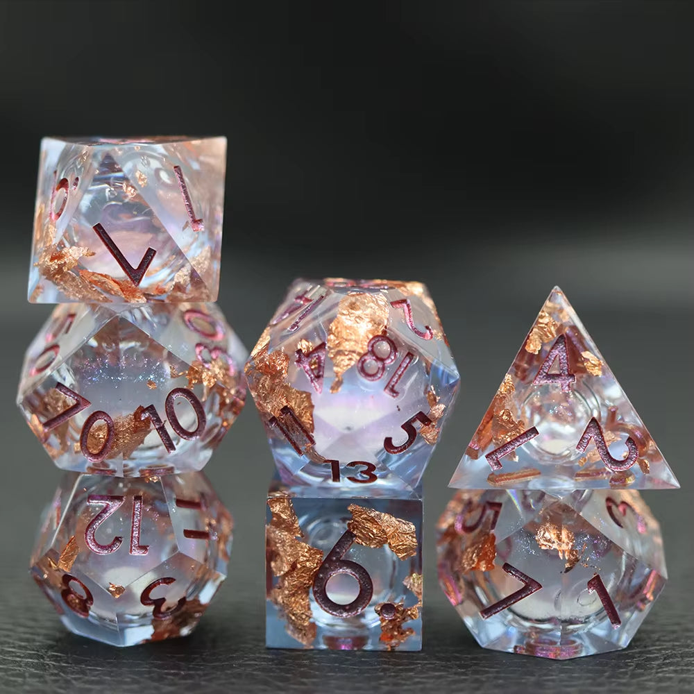 IceForge Dice Canada - Ember Frost – Liquid Core Dice Set