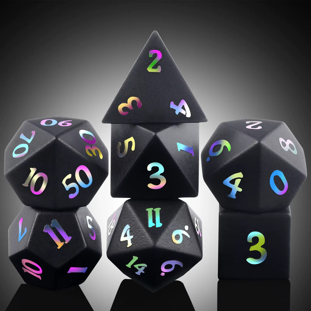 IceForge Dice Canada - Shattered Veil – Obsidian Dice Set